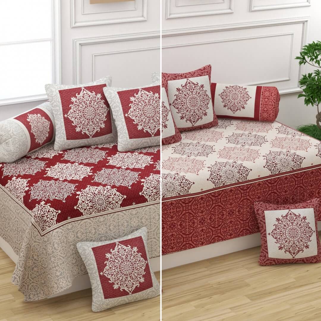 Buy Premium Quality Comfortable Cotton Diwan Sets Online